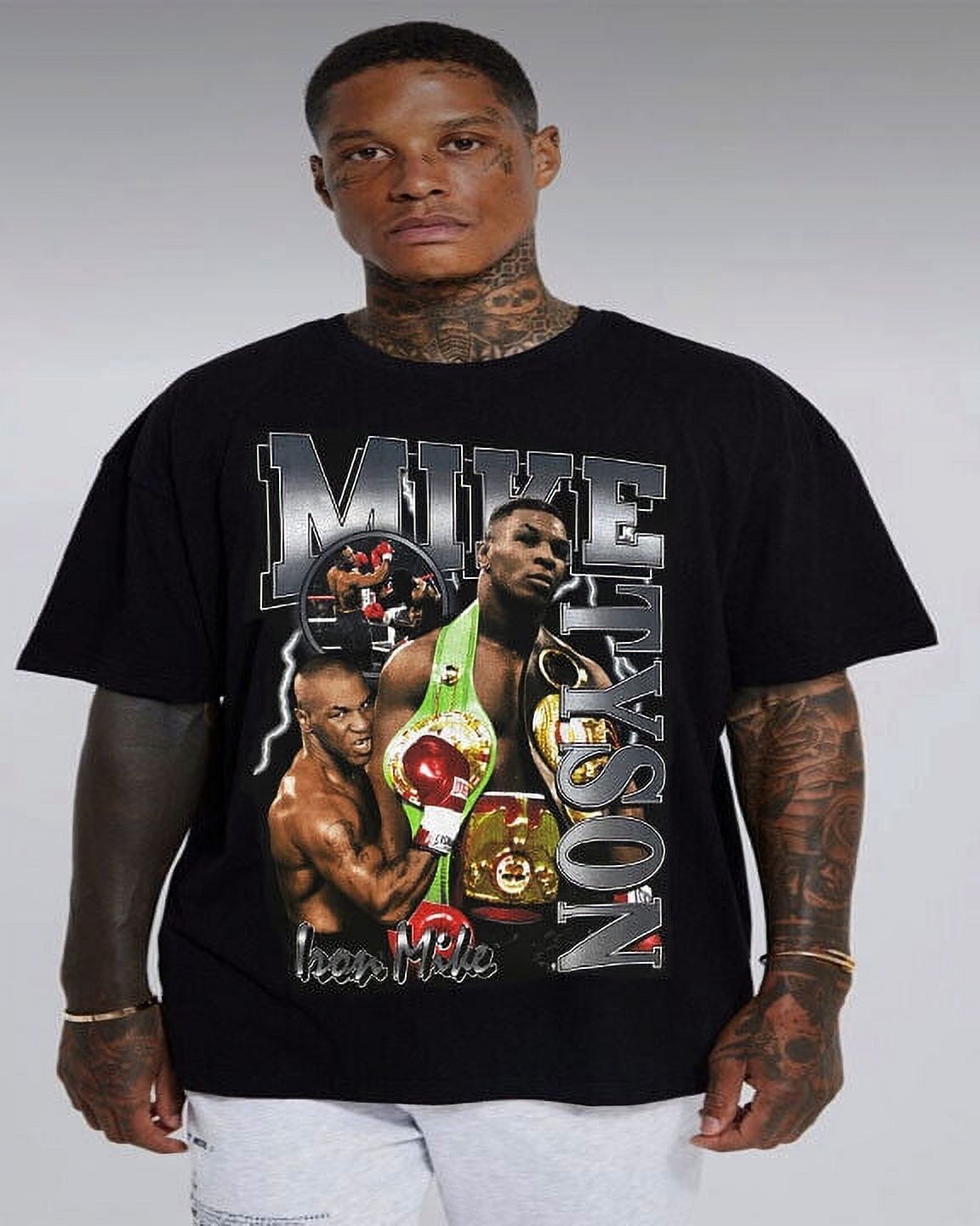 MIKE TYSON CHAMPION BOXING BLACK T SHIRTS MEN'S SIZES - Walmart.com