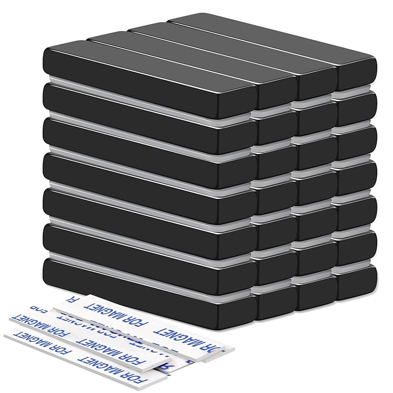 MIKEDE Neodymium Magnets, 5 Pack Black Super Strong Magnets Bar ...