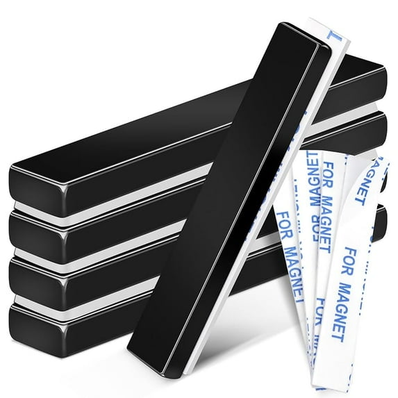 MIKEDE Neodymium Magnets, 5 Pack Black Super Strong Magnets Bar ...