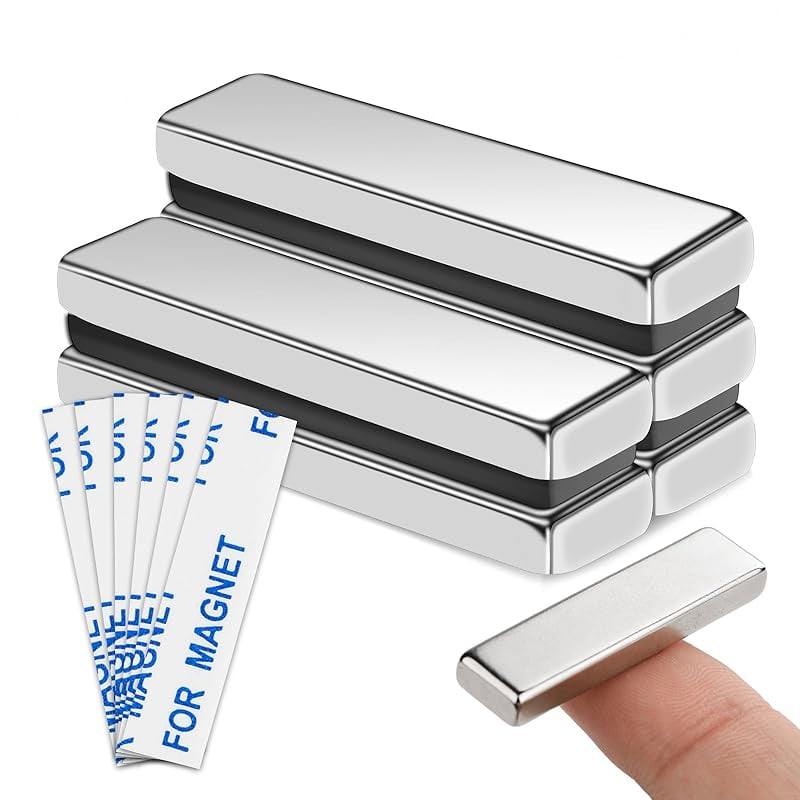 MIKEDE Neodymium Magnets, 5 Pack Black Super Strong Magnets Bar ...