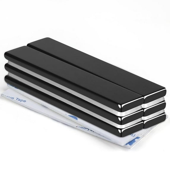 MIKEDE Neodymium Magnets, 5 Pack Black Super Strong Magnets Bar ...