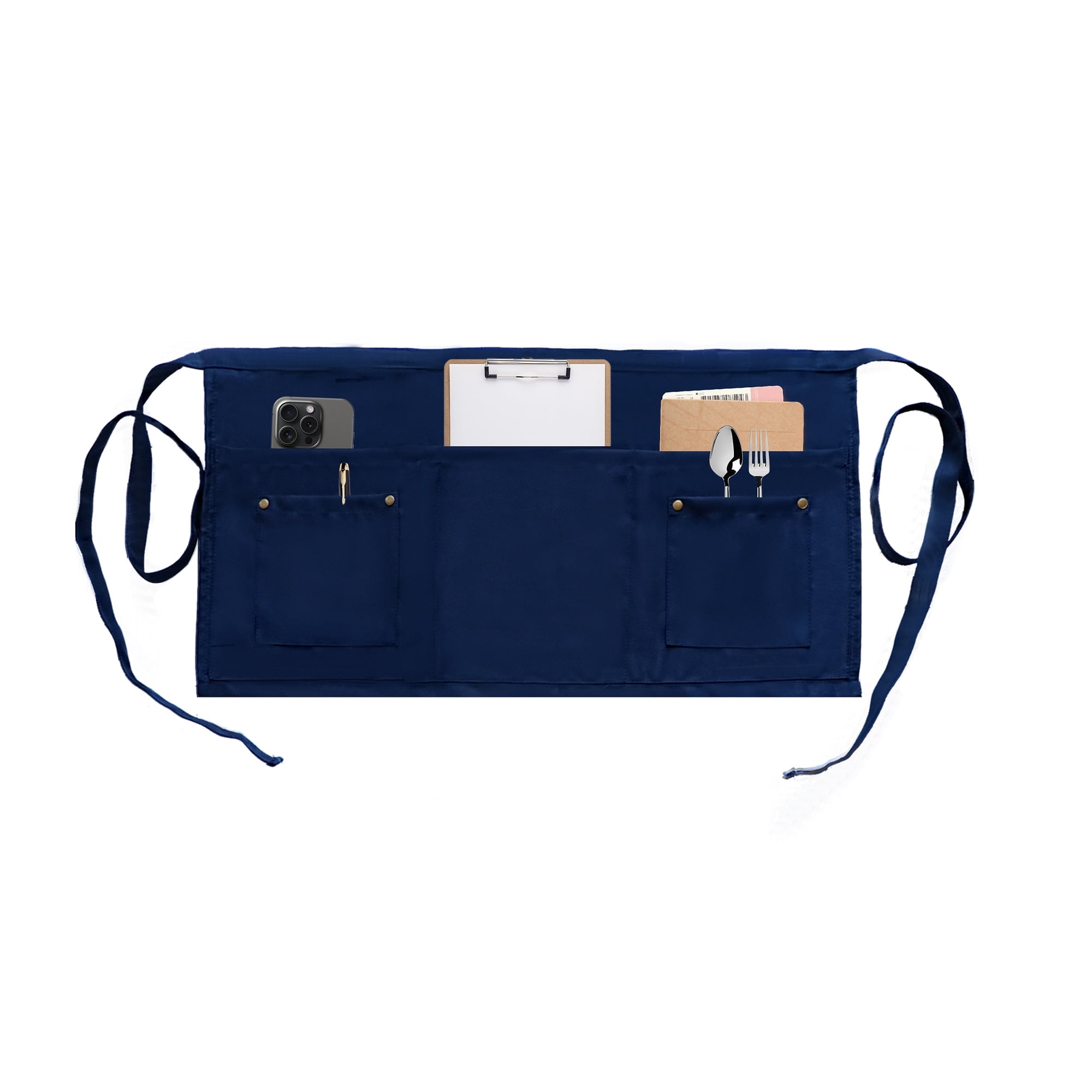 MIKIWELL Navy Blue Rivet Half Server Apron Restaurant Waiter Men's and ...