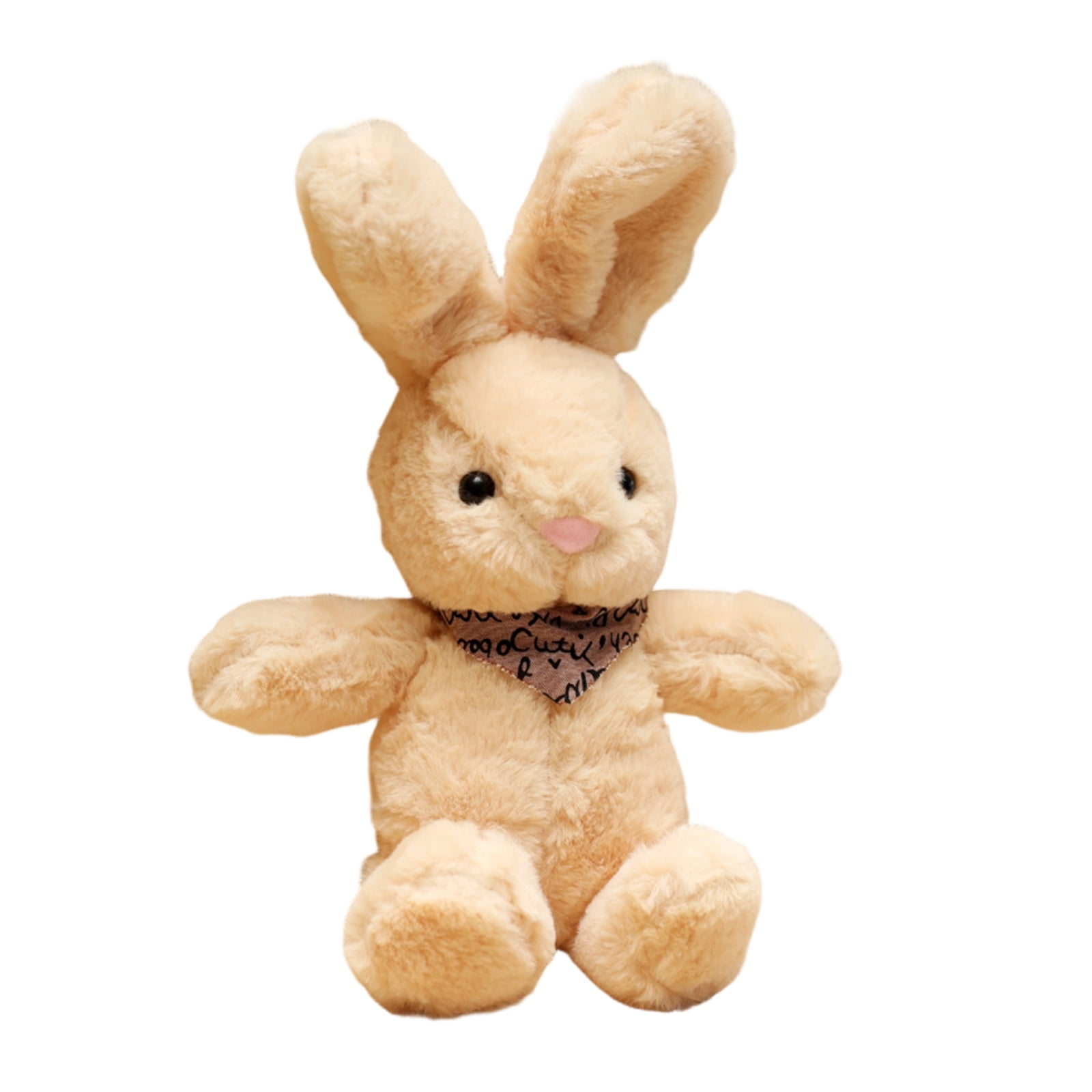 MIKLL Cute Plush Rabbit Stuffed Animal Soft Toy with Bandana for ...