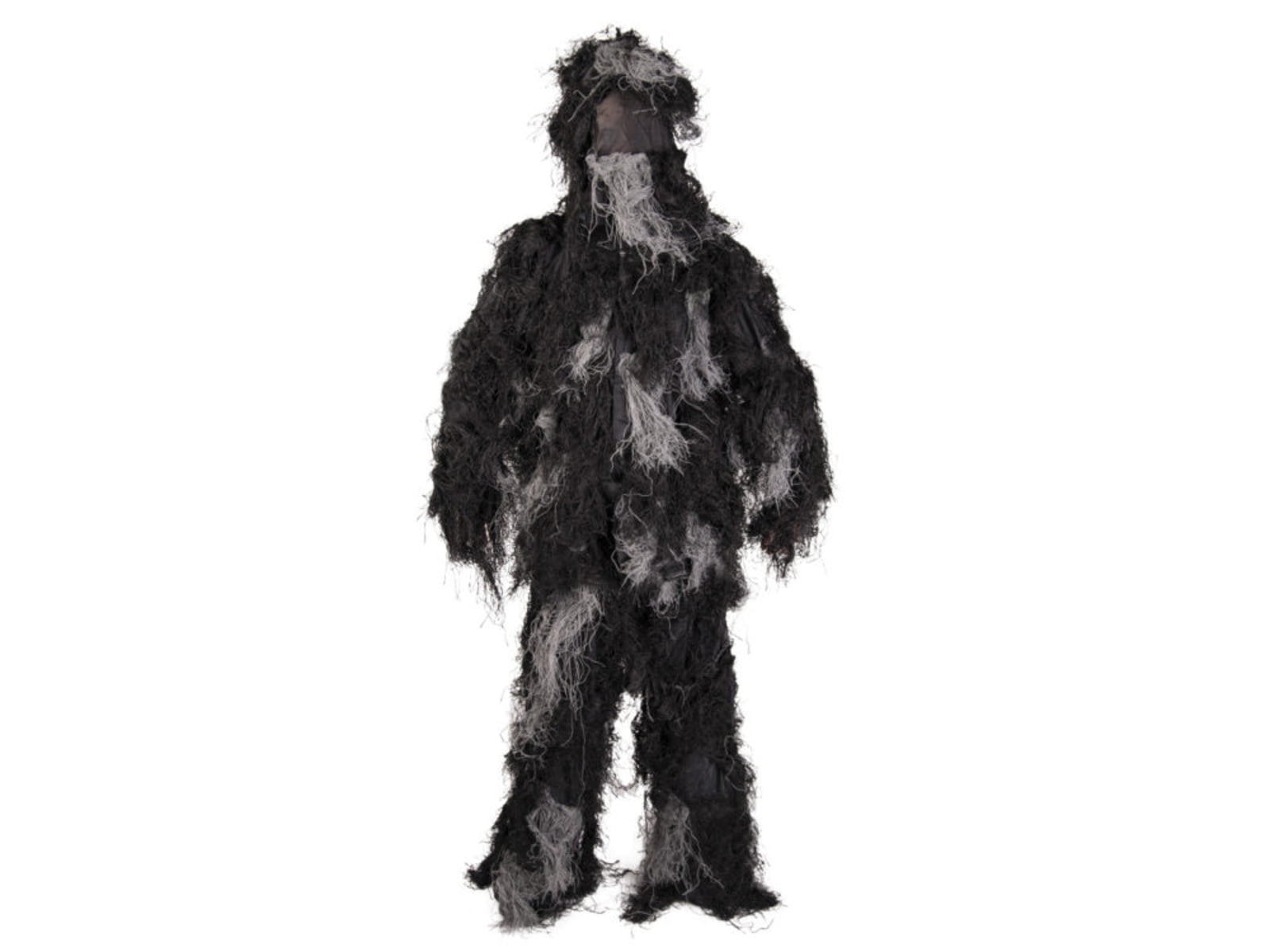 MIL-TEC Fire-Resistant Hunting Camouflage Clothes, 4-Piece Ghillie Suit, Night Camo, Medium ...