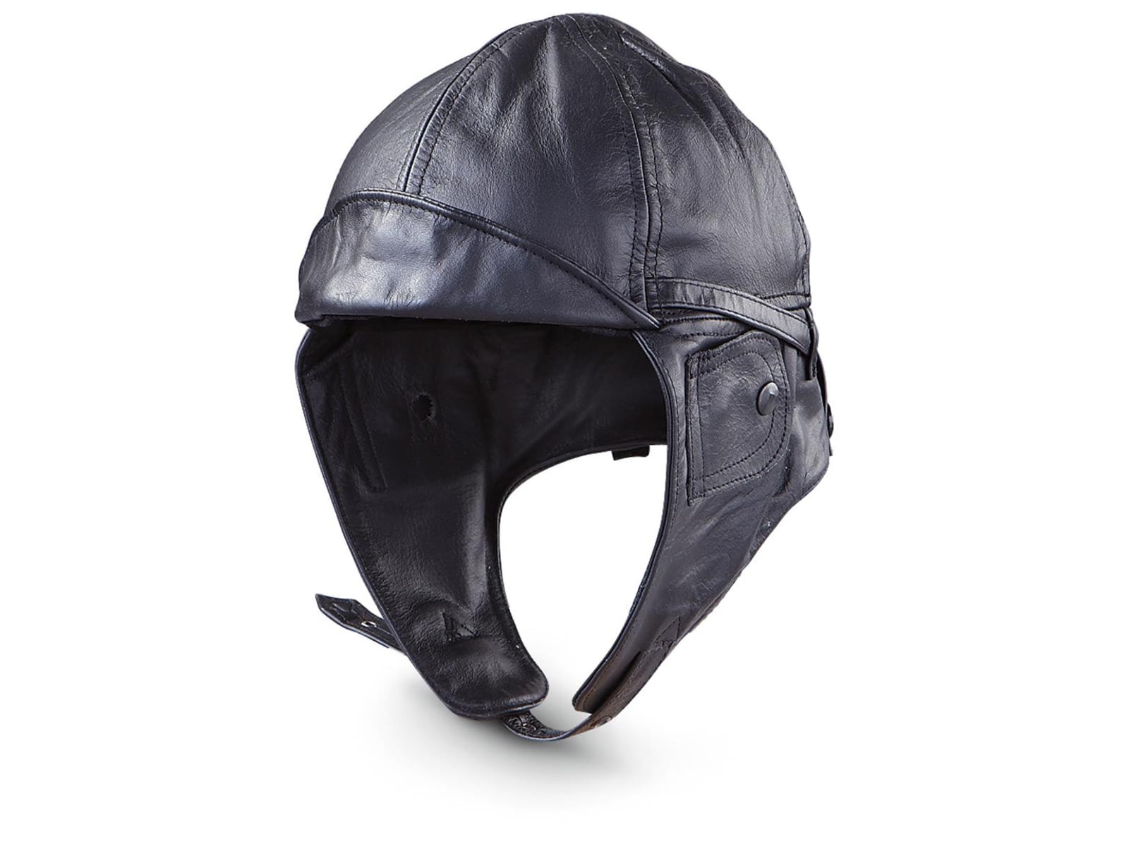 MIL-TEC Leather Aviation Helmet, Black, 3XL - Walmart.com