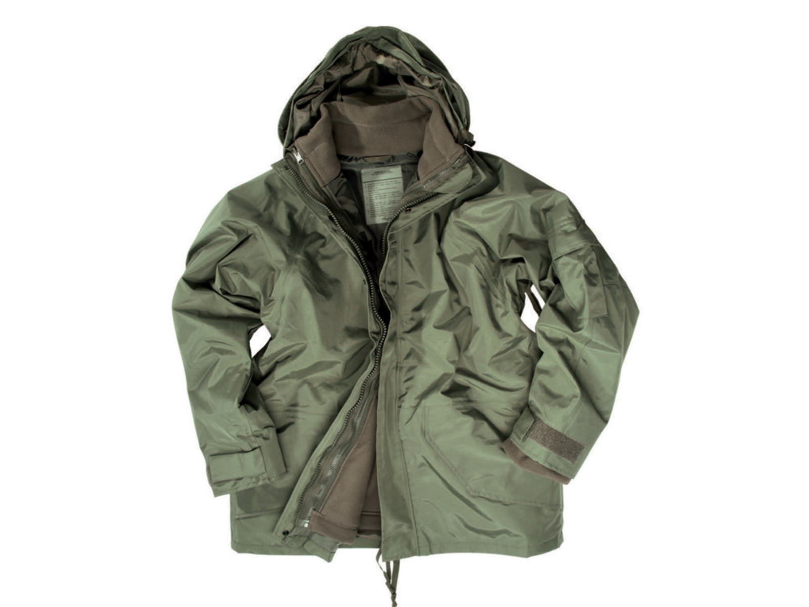 MIL-TEC Trilam Wet Weather Jacket w/ Fleece Liner - Men's, Olive Drab ...