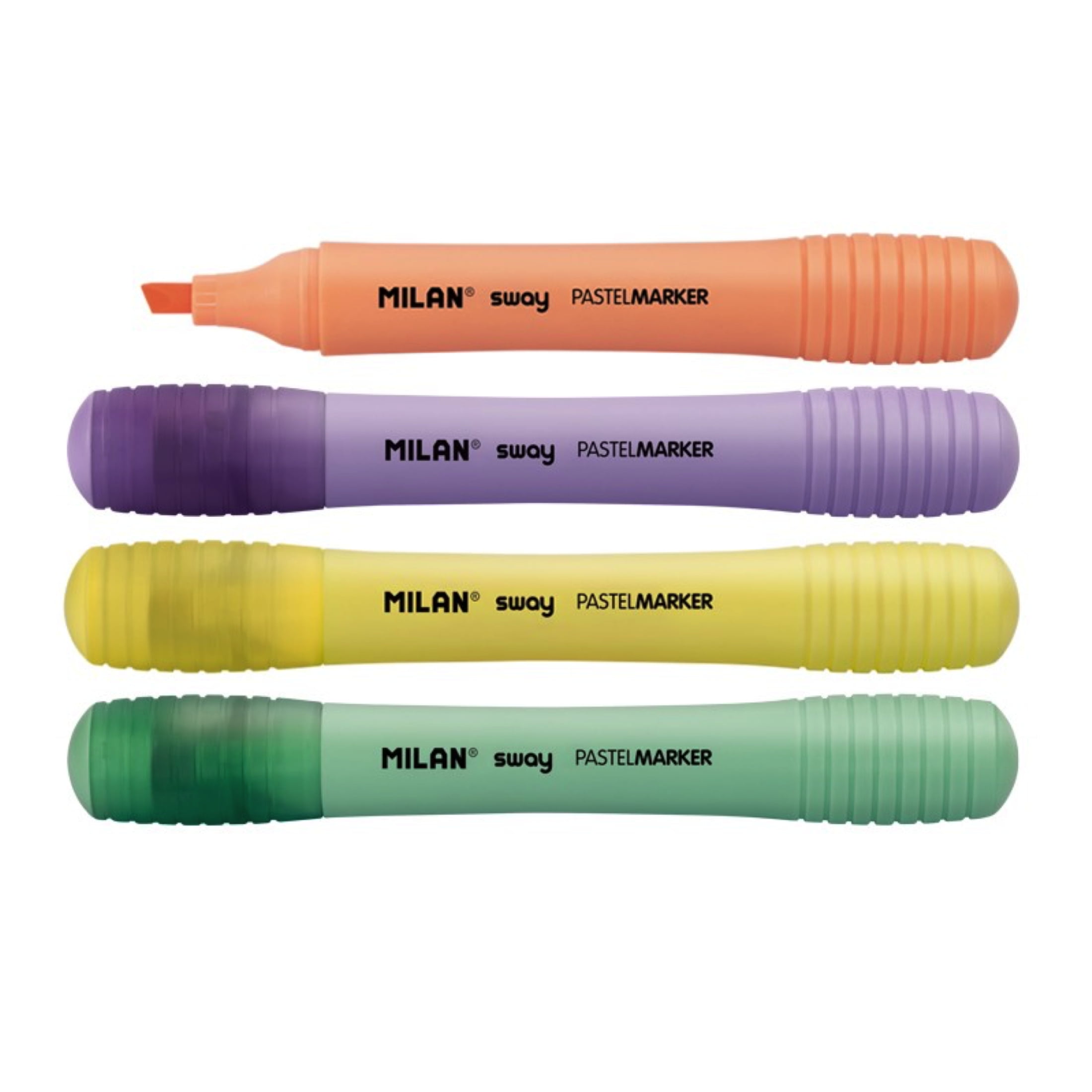 MILAN Sway Pastel Highlighters Chisel Tip Multicolor 4 Count - Walmart.com