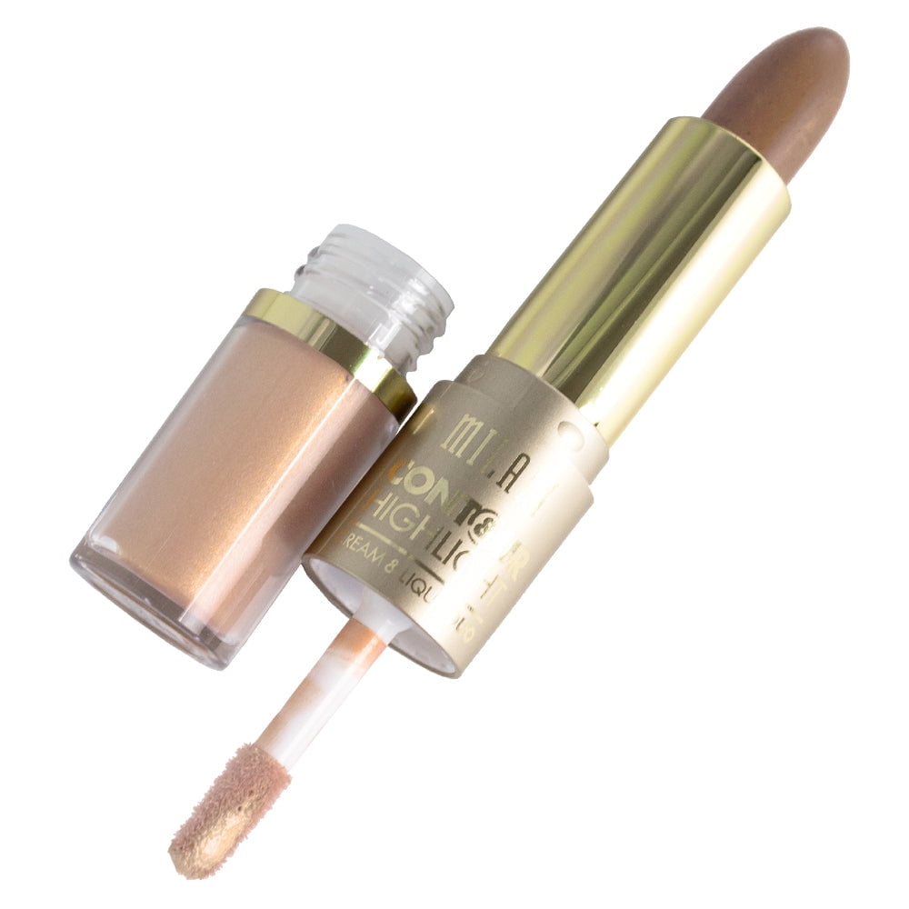 Milani Contour & Highlight Cream & Liquid Duo Stick Makeup Highlighter ...
