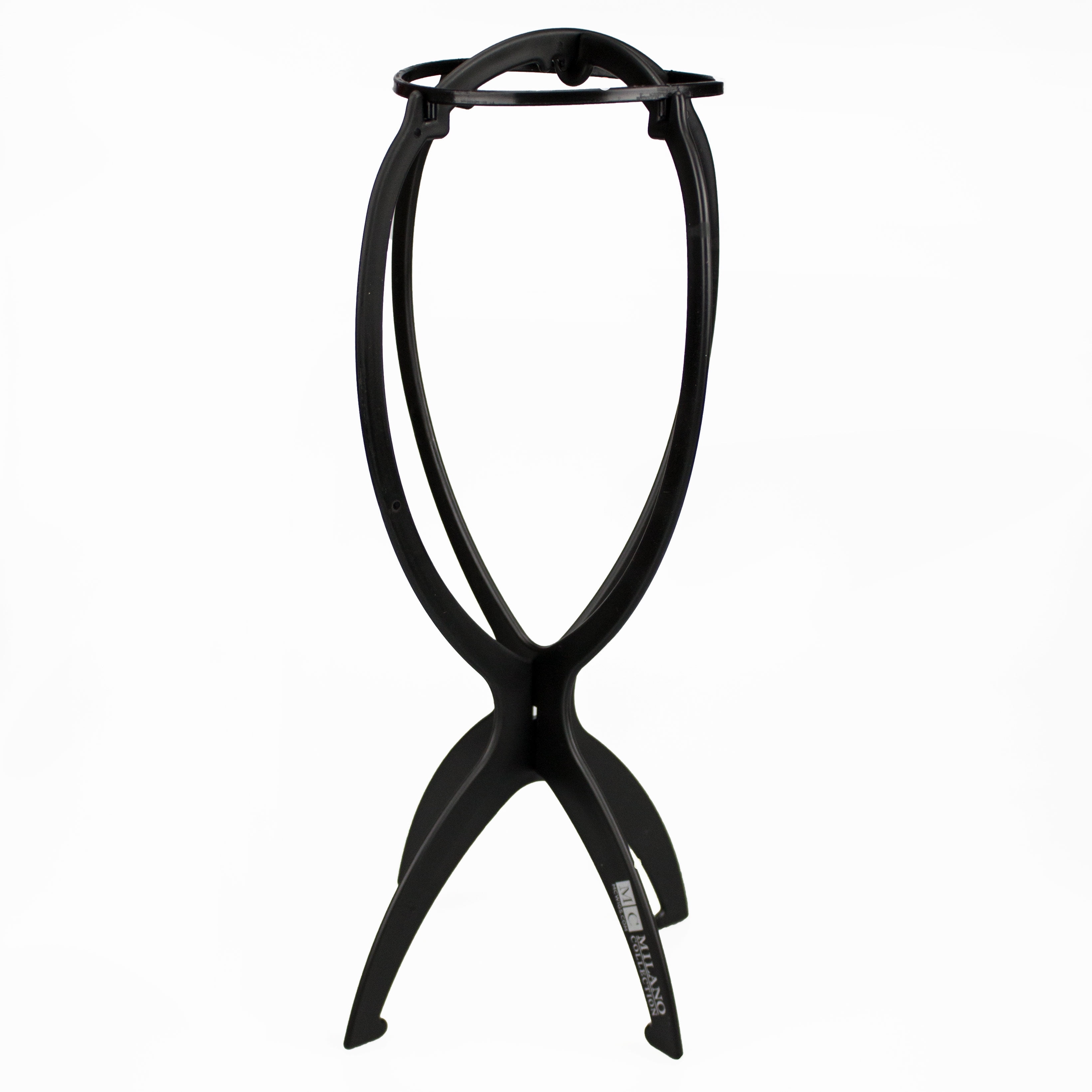 MILANO COLLECTION Black Halo Secure Top 14" Collapsible Wig Stand, 2 ...