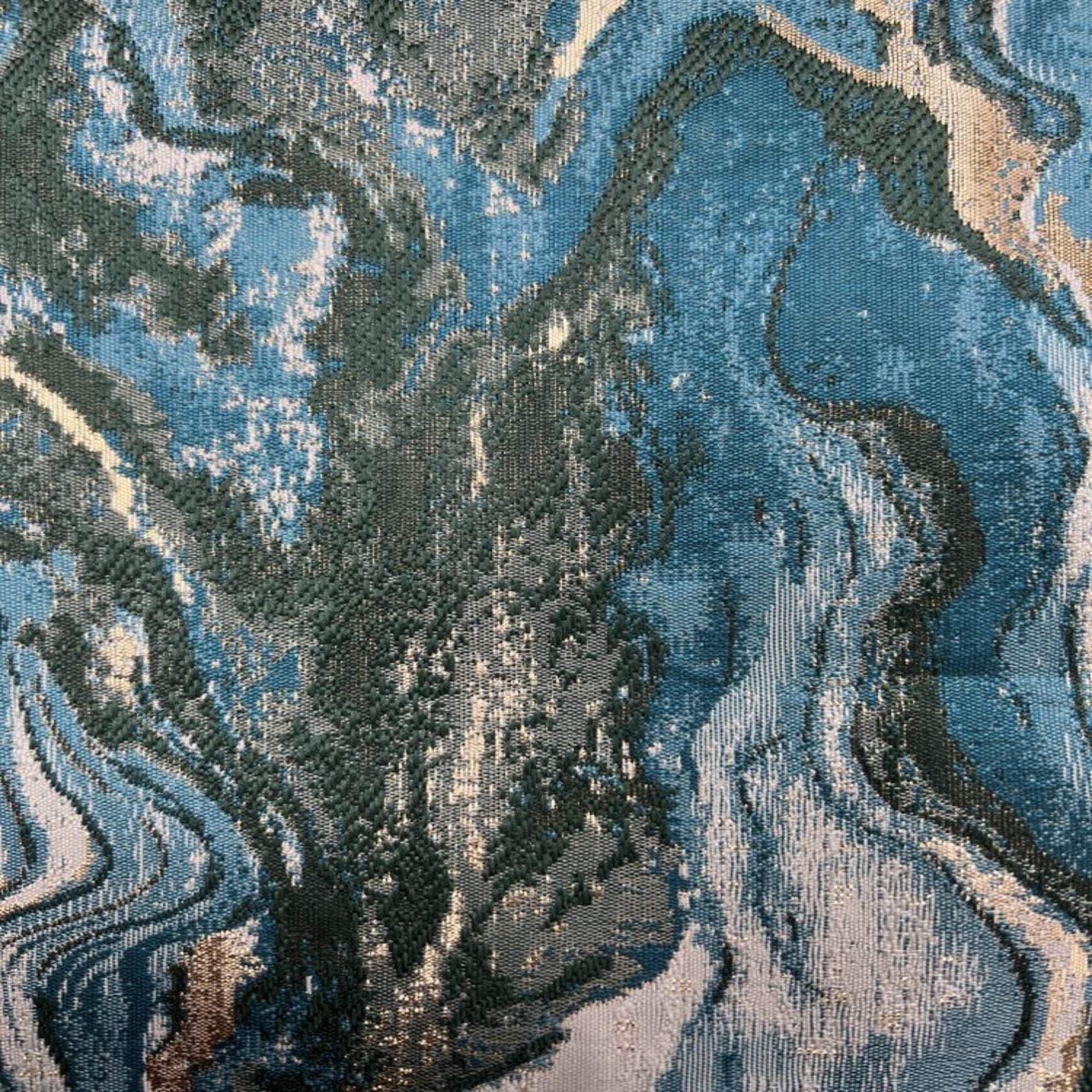 MILANO Jacquard Print Metallic Marbleized Fabric, 118 Inch in Width ...