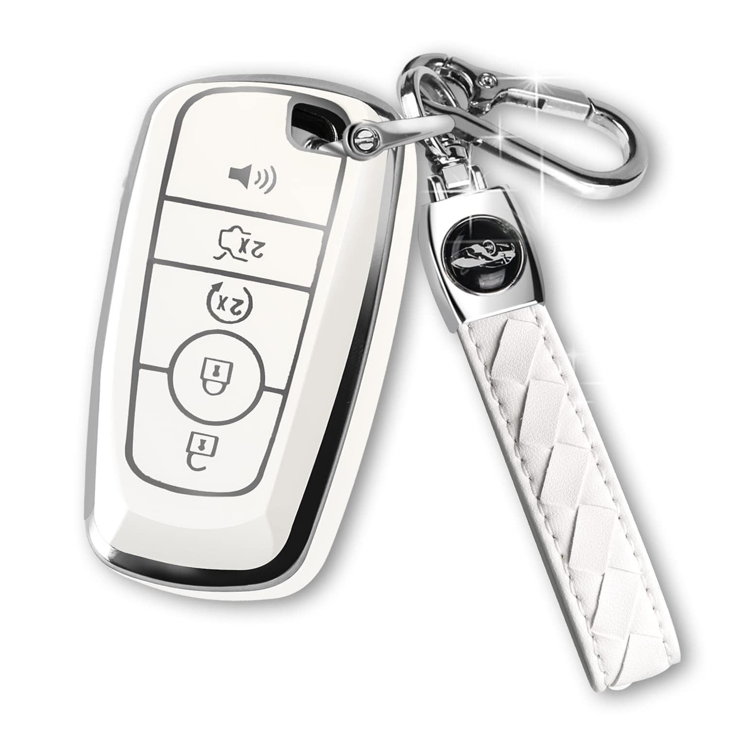 MILD EAST for Ford Key Fob Cover with Keychain,Car Key Case Shell ...