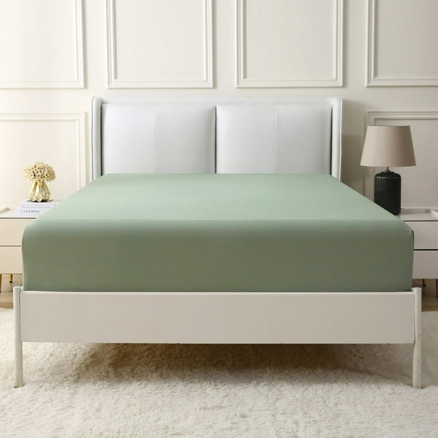 MILDLY Twin XL 22" Extra Deep Pocket Stay-Tight Fitted Sheet, Ultra-Soft, Premium 1800 ...