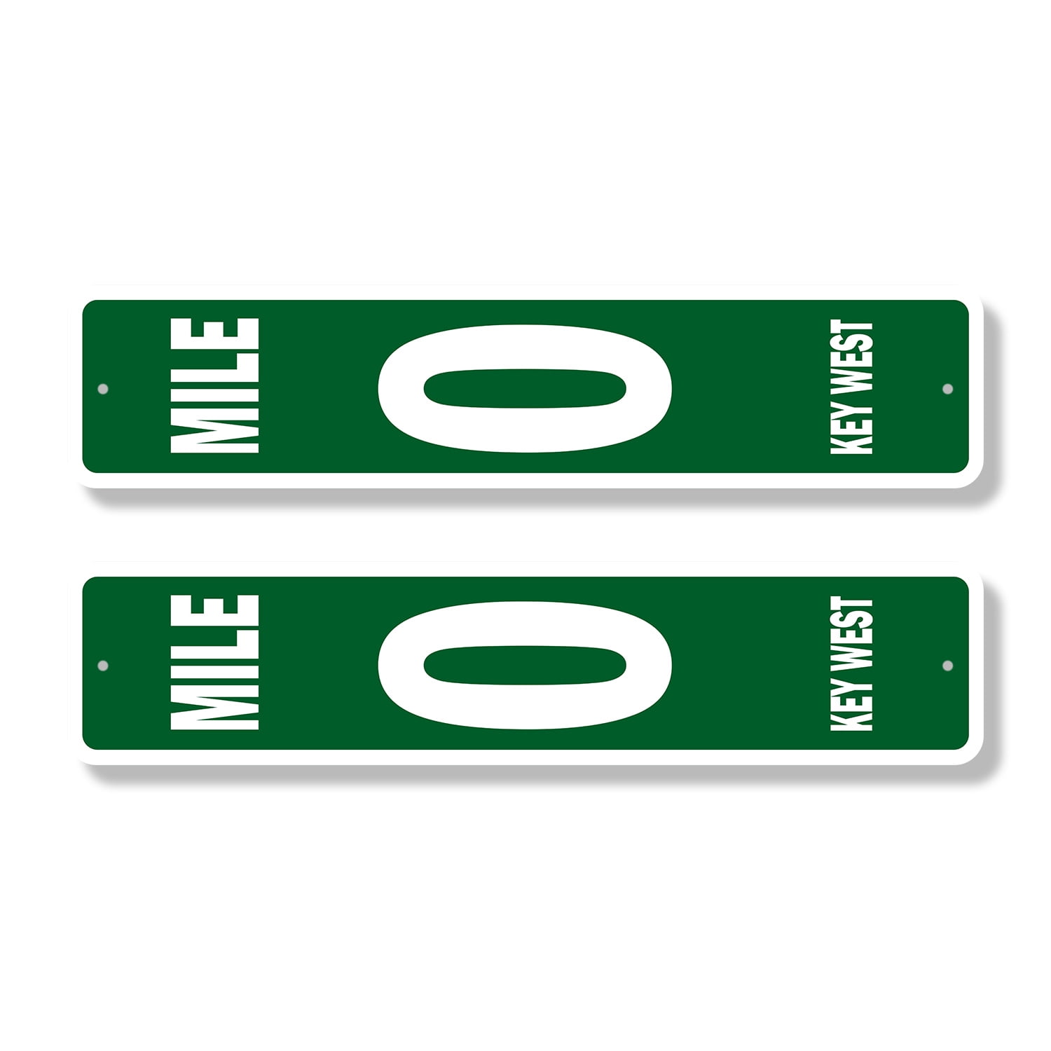 MILE 0 KEY WEST Classic Street Sign (2 Pack) marker zero southernmost ...
