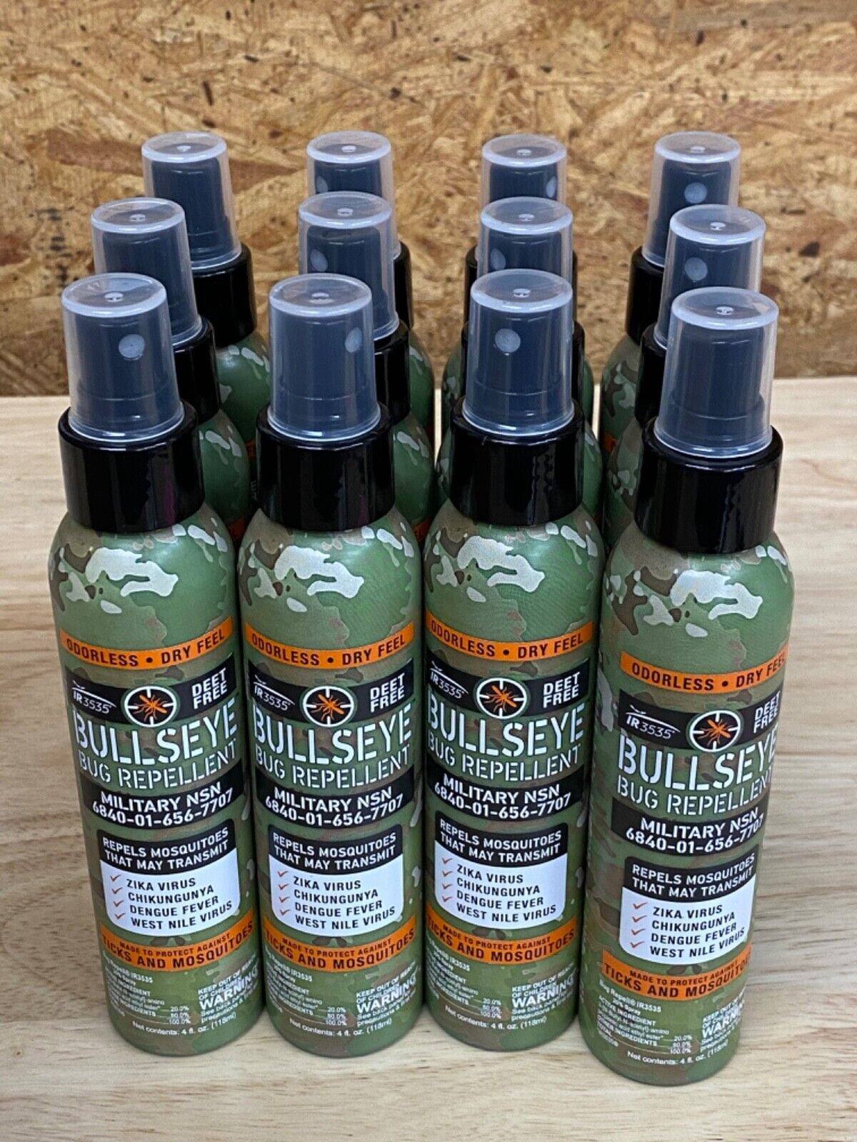 MILITARY BULLSEYE BUG INSECT MOSQUITO SPRAY REPELLENT PROTECTION DEET ...