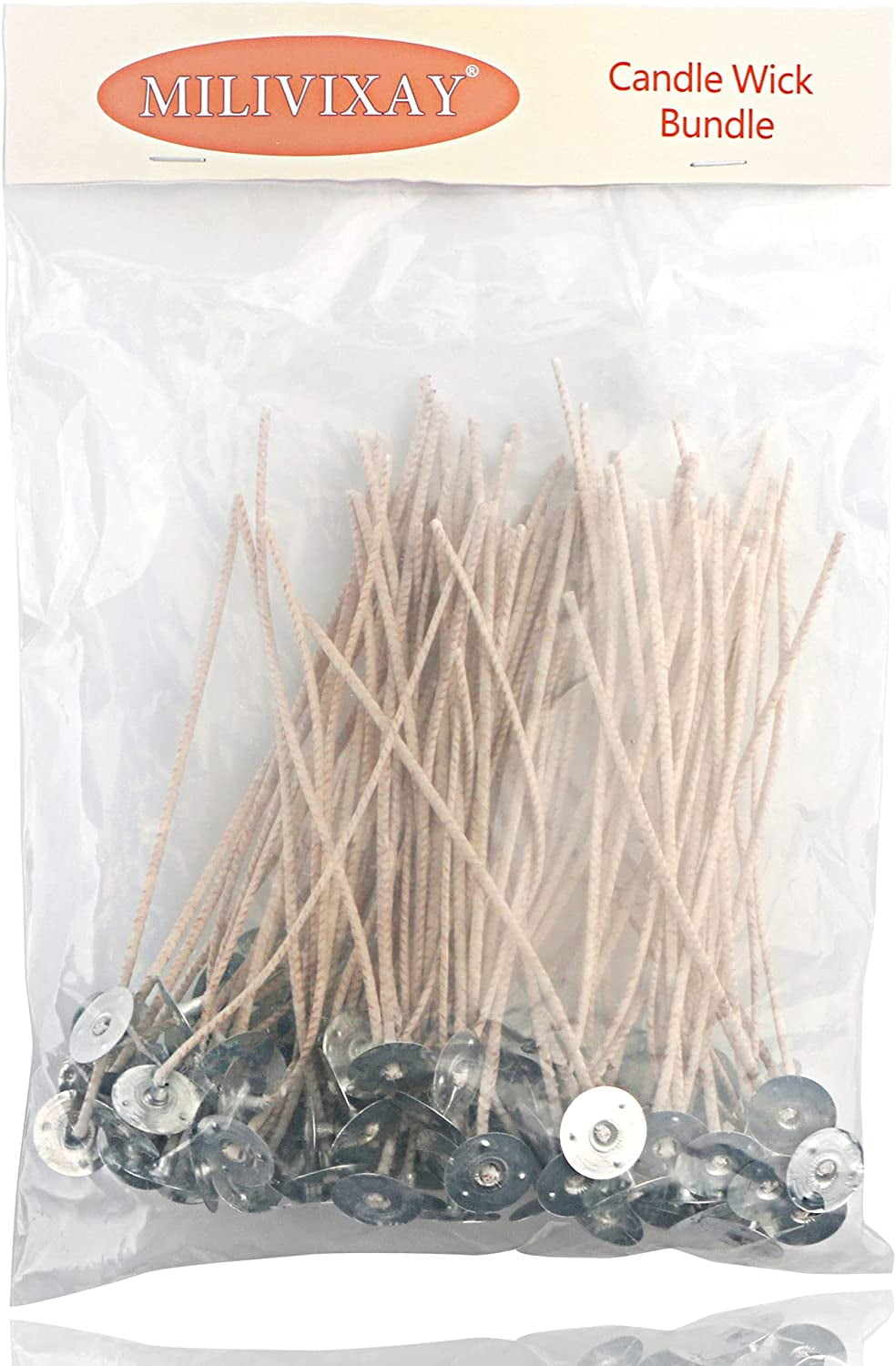 MILIVIXAY 100pcs 6.0inch ECO 8 Wicks for Soy Candles ,Pre-Waxed and ...