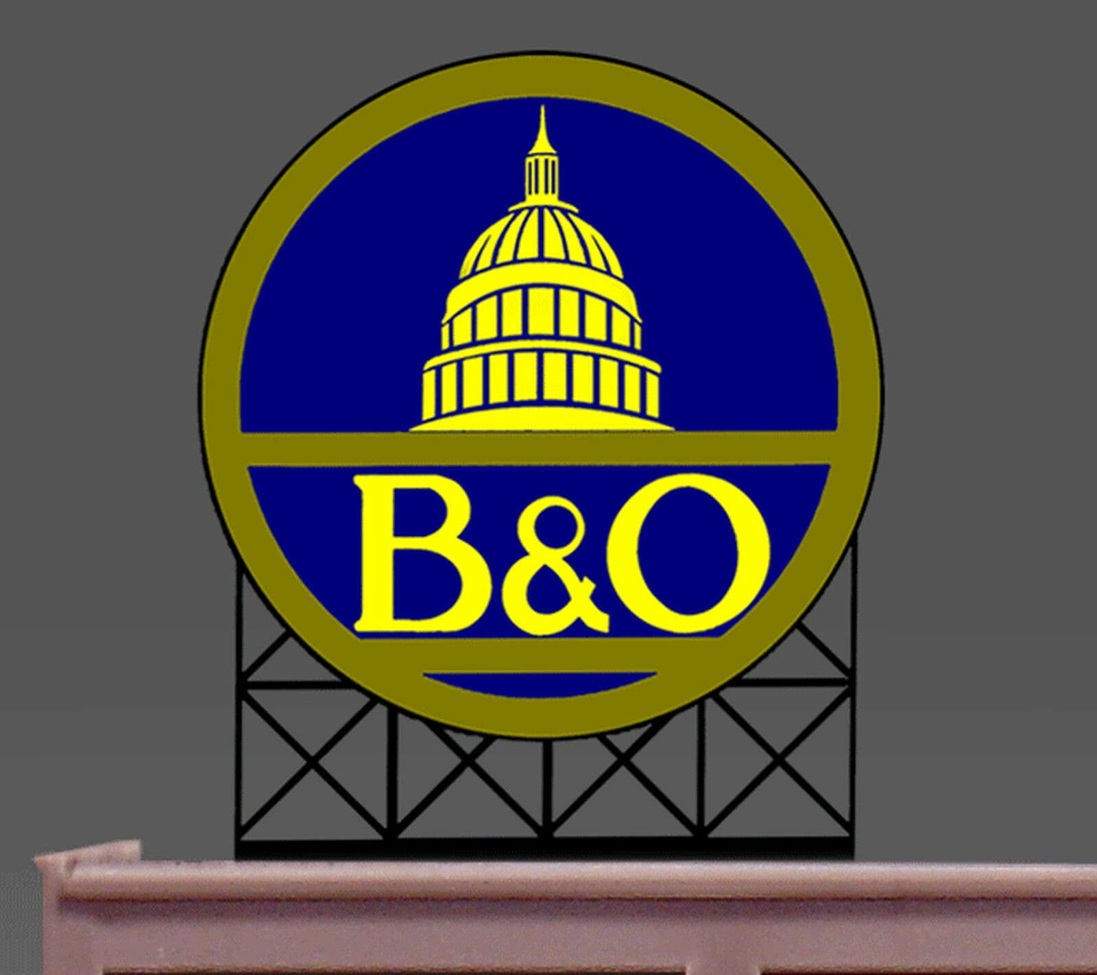 MILLER ENGINEERING B&O BILLBOARD SCAFOLDING SIGN HO AND N SCALE ...