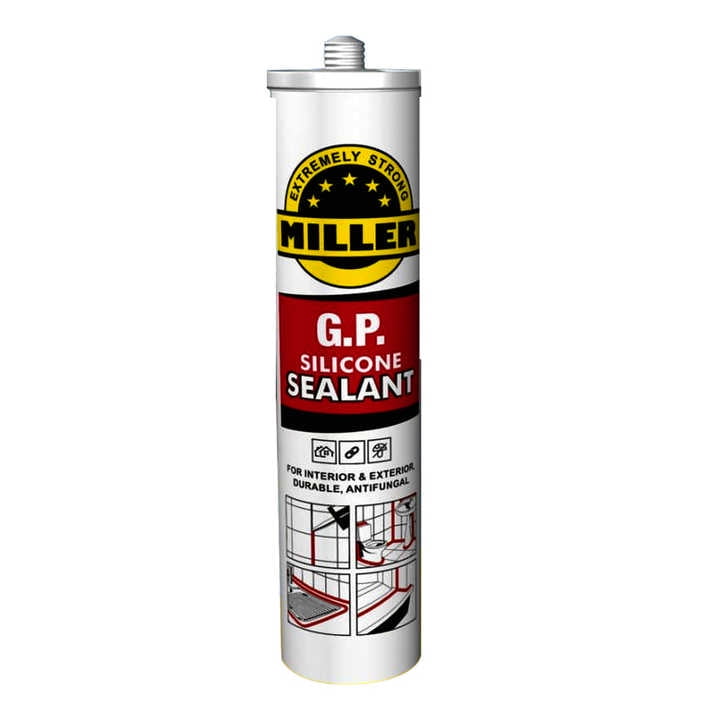 MILLER GP Extra clear Transparent Silicone Sealant Silicon Sealant ...
