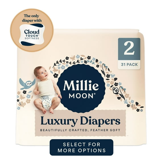 Millie Moon Luxury Diapers, Size 2, 31 Count (Select for More Options ...