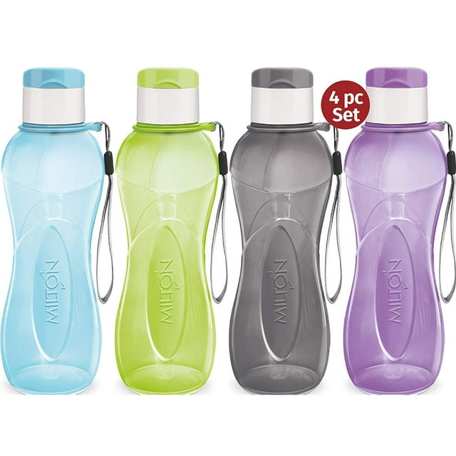 MILTON 4-Pc 25 Oz Refillable Top Drinking Water Bottles with Caps, Bulk ...