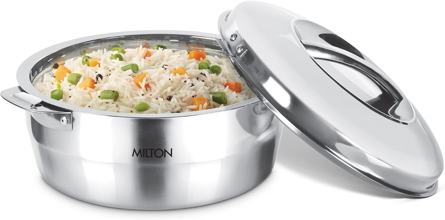 MILTON Empress 2500 Double-Walled Stainless Steel Casserole with ...