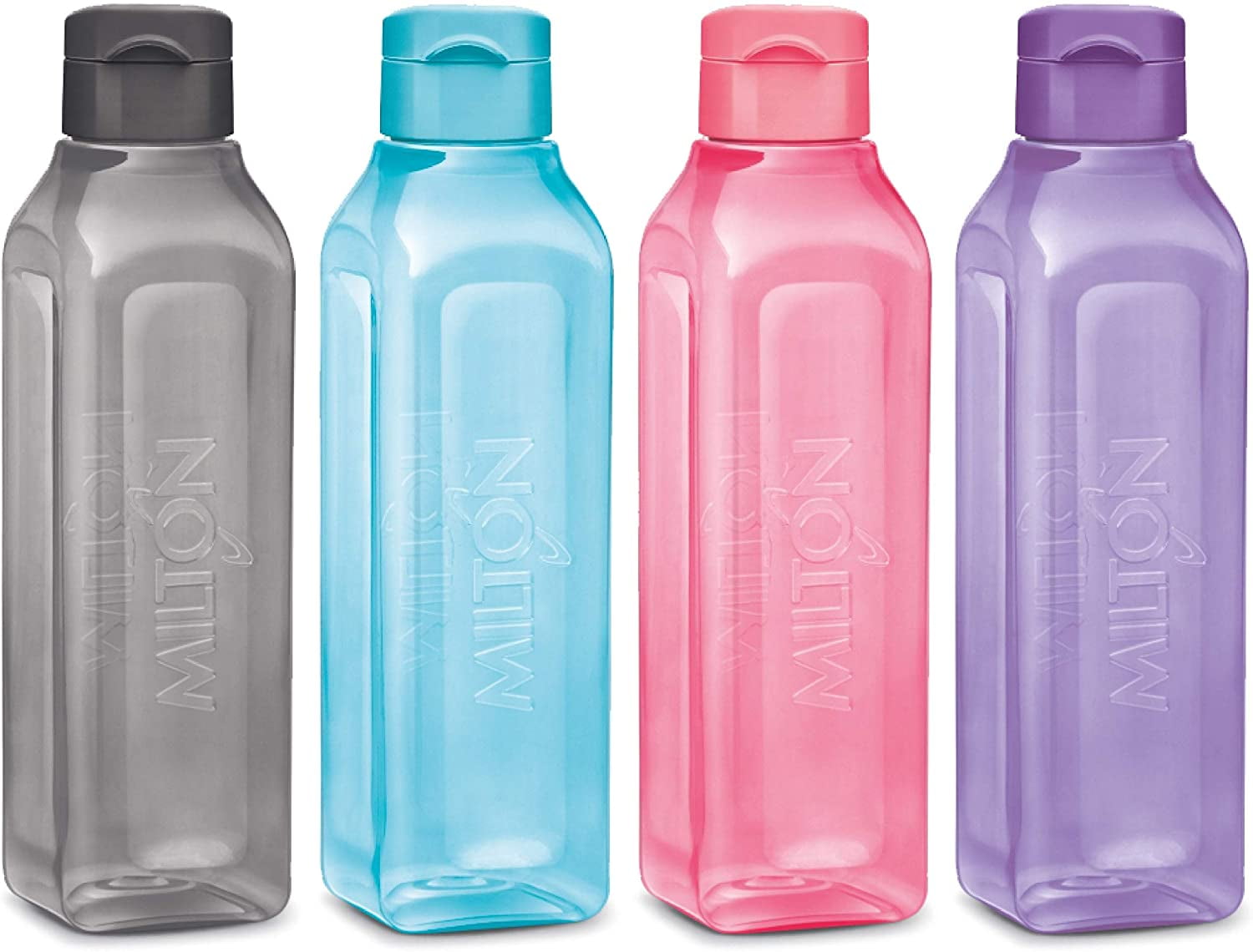 MILTON Sports Water Bottle Square Juice Box 4 Set 32 oz. Great for ...