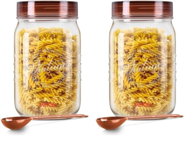 MILTON Vintage Airtight Containers with Spoons for Kitchen Storage Food ...