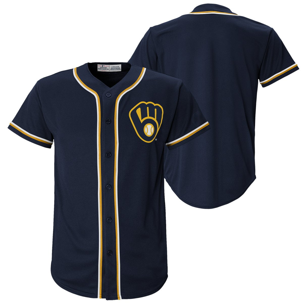 MLB Milwaukee Brewers Boys Primary Color Team Jersey - Walmart.com