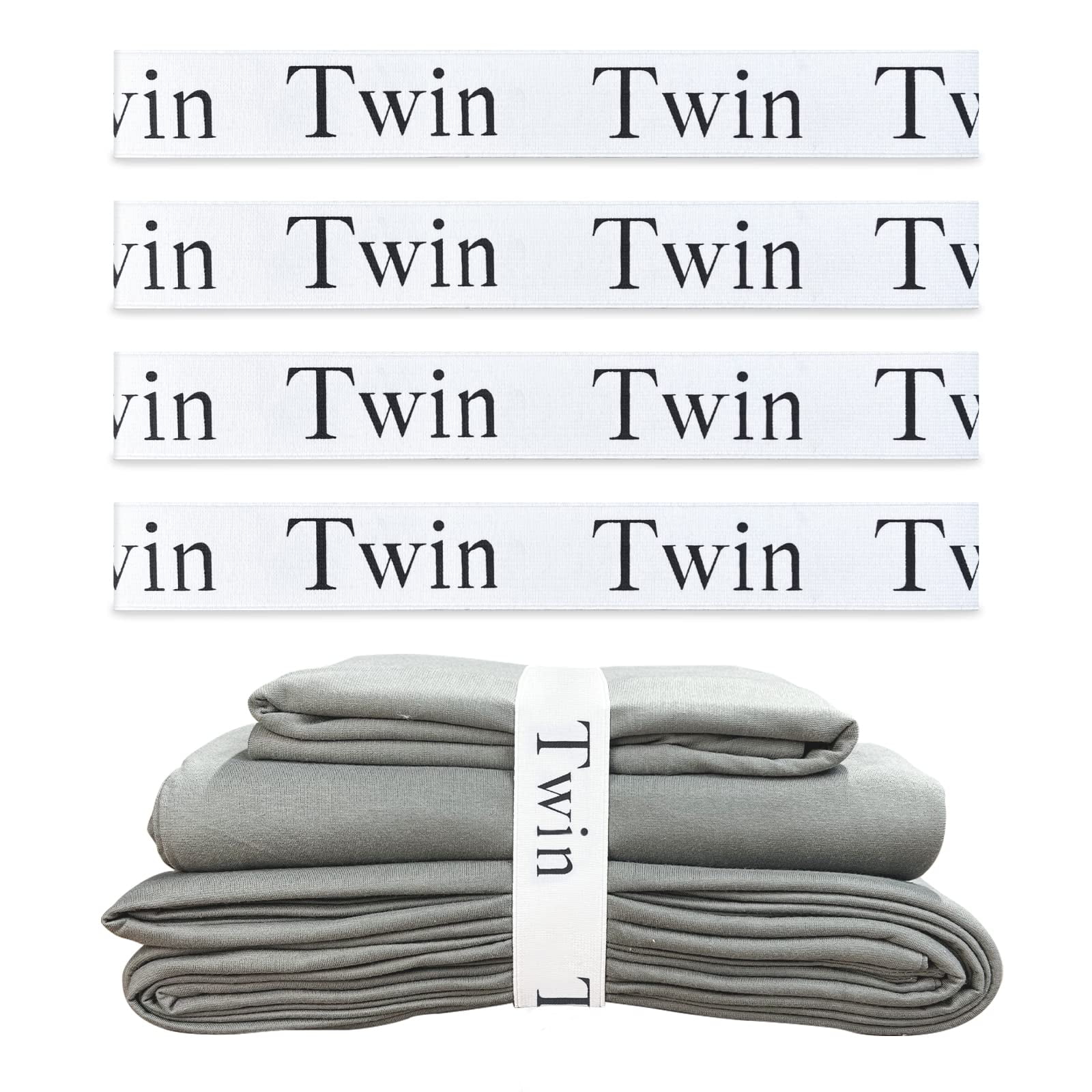 MINAYI 4 Pieces Sheet Keeper Closet Organization - Bed Sheets Set Storage Organizer -Linen ...