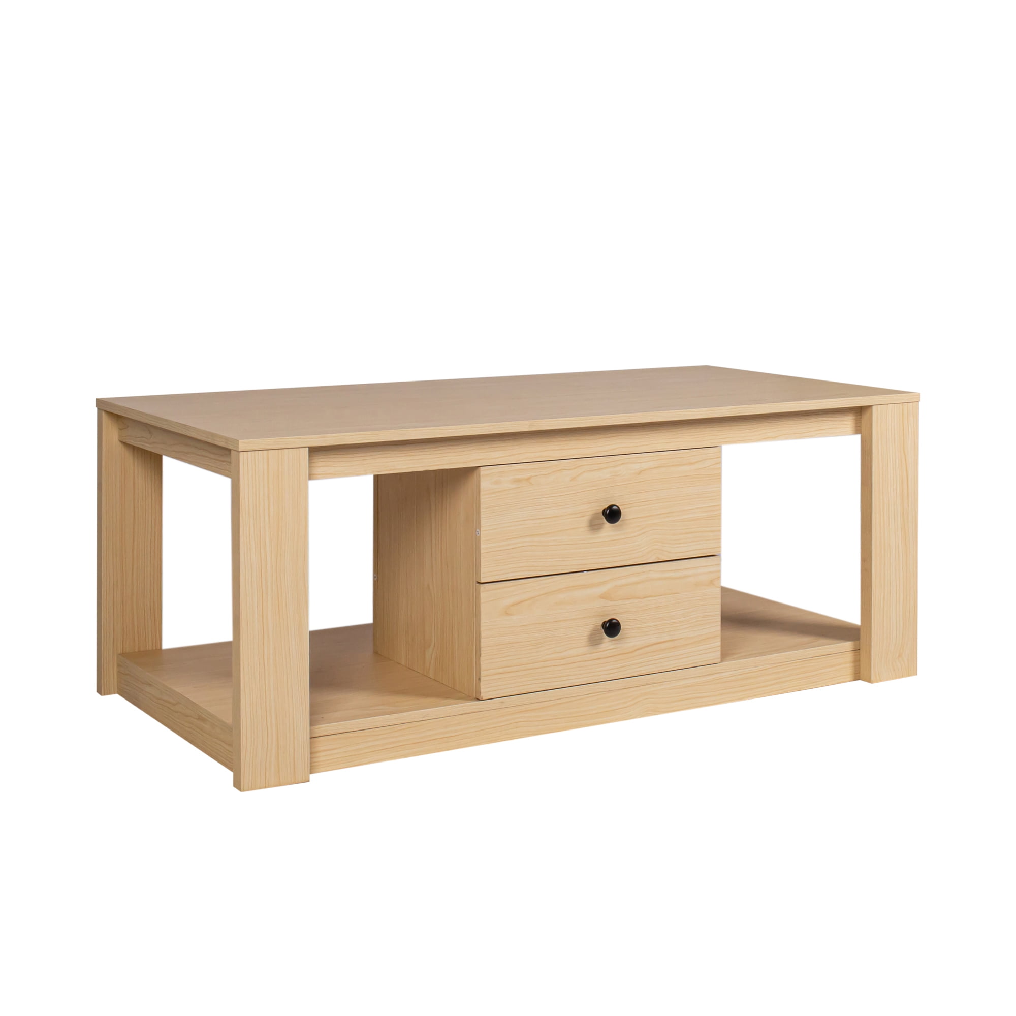 MINCETA Coffee Table,Modern Wooden Rectangle Coffee Tables with Storage ...