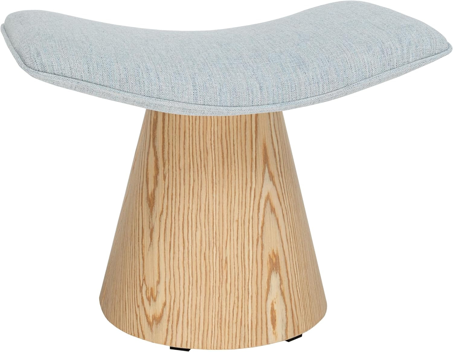 MINCETA Vanity Stool,17" Modern Ottoman Foot Rest with Upholstered ...