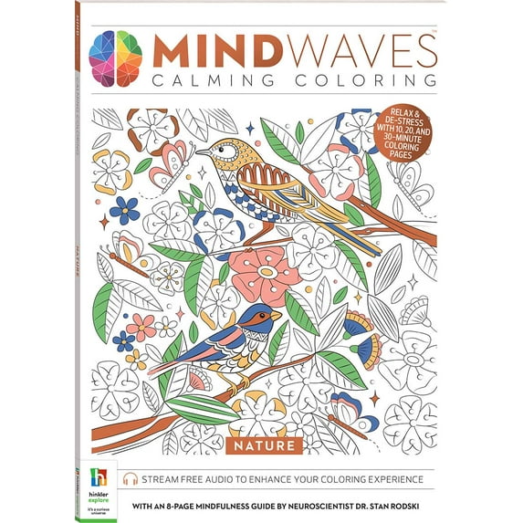 Mindwaves Nature Coloring Book for Ages 8+, 72 Pages, Paperback ...