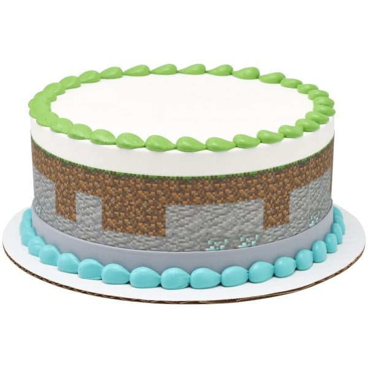 MINECRAFT Build PhotoCake® Edible Image® Strips - Walmart.com