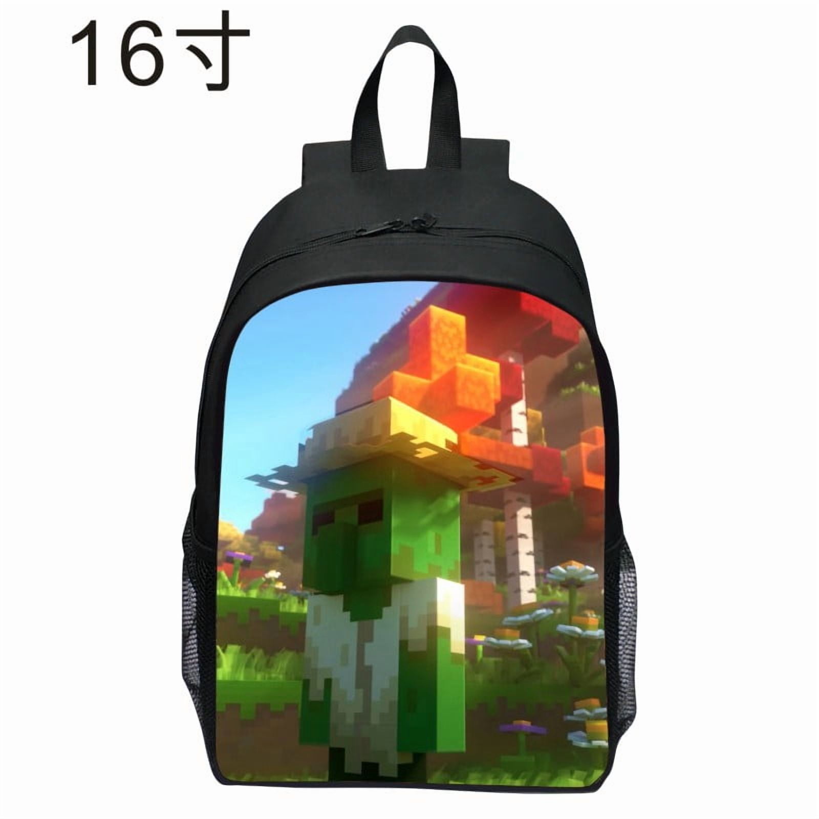 MINECRAFT Student Schoolbag My World Game Peripheral Backpack - Walmart.com