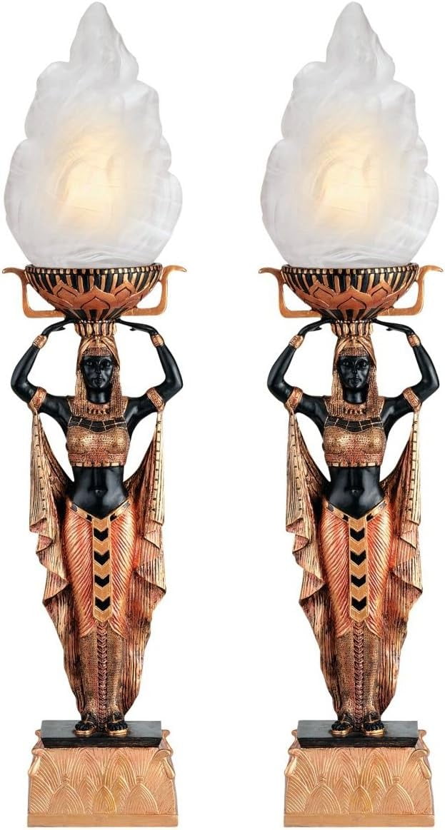 MINGFENG Egyptian Torch Offering Table Lamp - Set of Two - Walmart.com