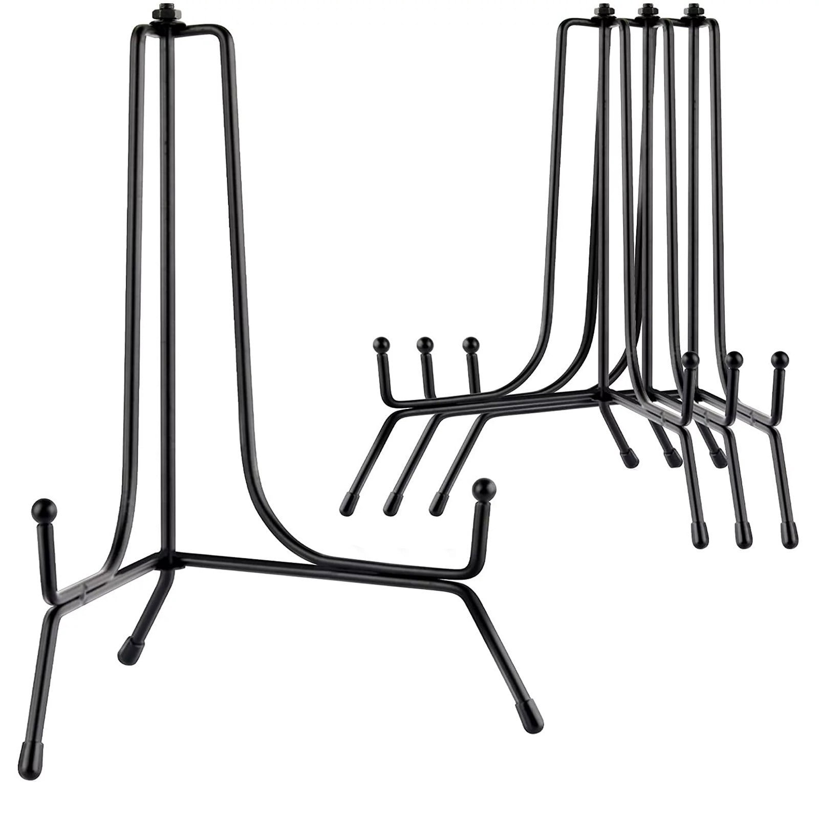 MINGFENGS Drain Rack 4 Pack Improved Anti Slip Plate Stands For Display ...