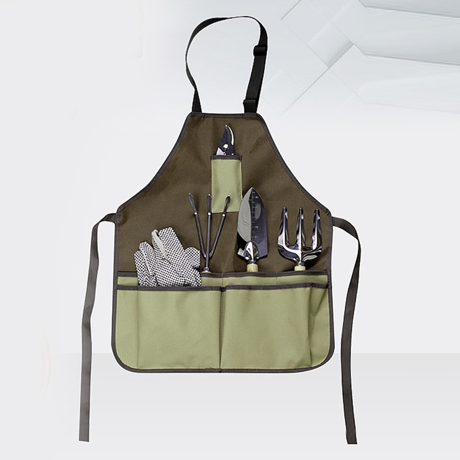 MINGFENGS Gardening Apron with Pockets - Waterproof Camping Tool Organizer for Men & Women ...