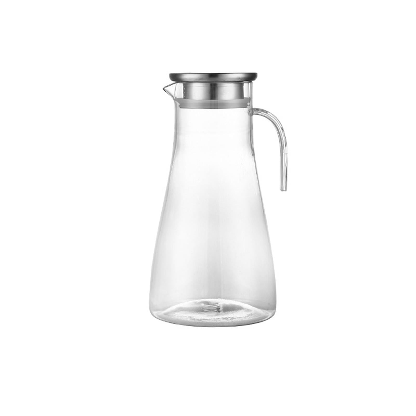 MINGFENGS Glass&Bottle Pitcher Glass Pitcher With Handle And Lid 61.5 ...