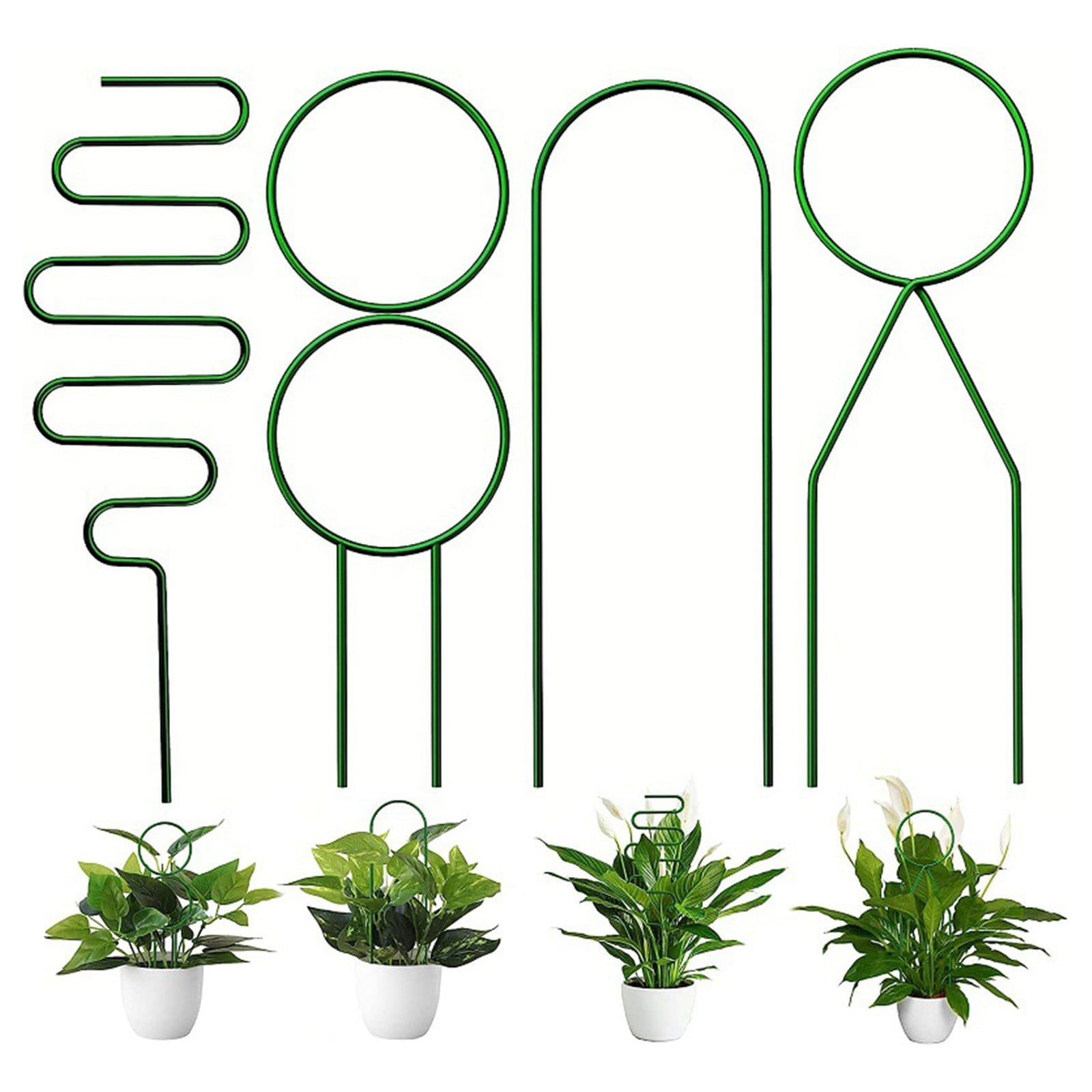 MINGFENGS Gold Metal Trellis for Potted Plants Indoor Outdoor - Mini ...