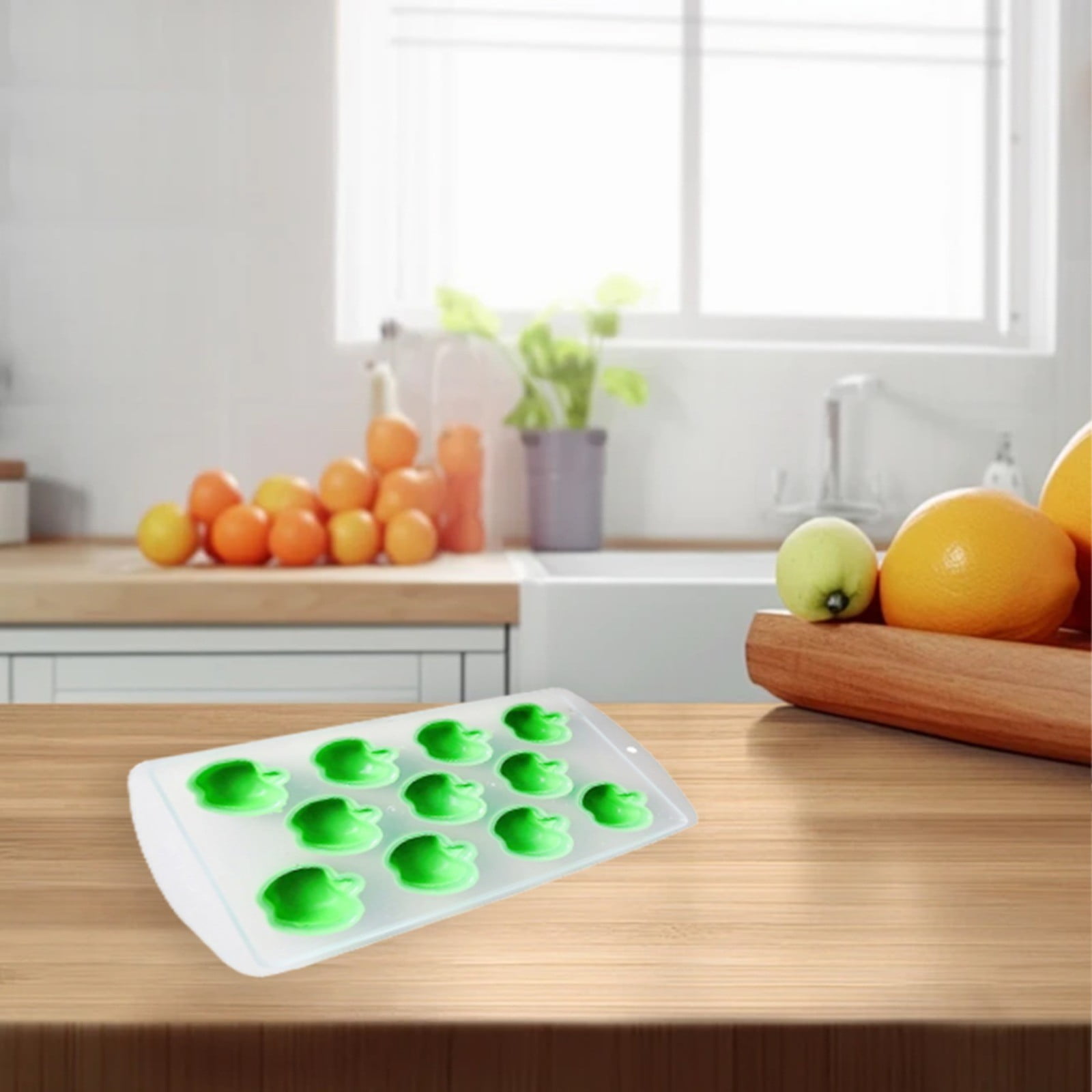 MINGFENGS Ice Cube Mold Silicone Baby Freezer Tray Fruit Star Shape Ice ...