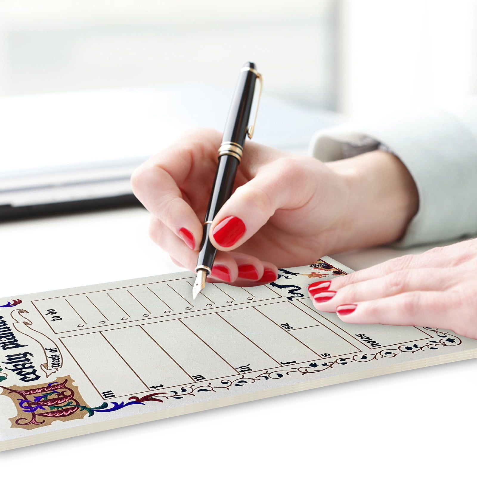 MINGFENGS Medieval Style Notepad - Illuminated Manuscript Journal with ...