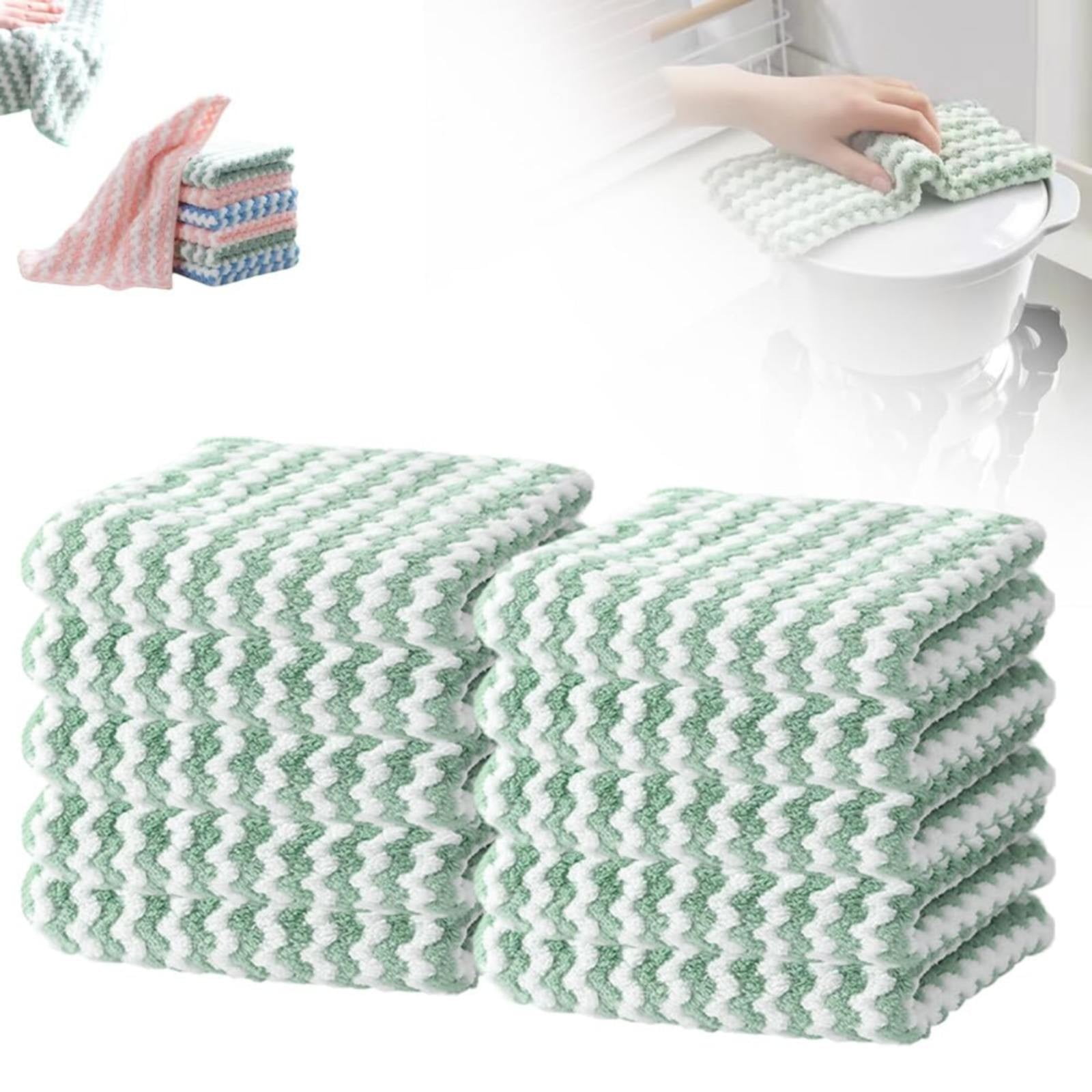 MINGFENGS Microfiber Cleaning Cloth 5 Packs Set 2024 New Super ...