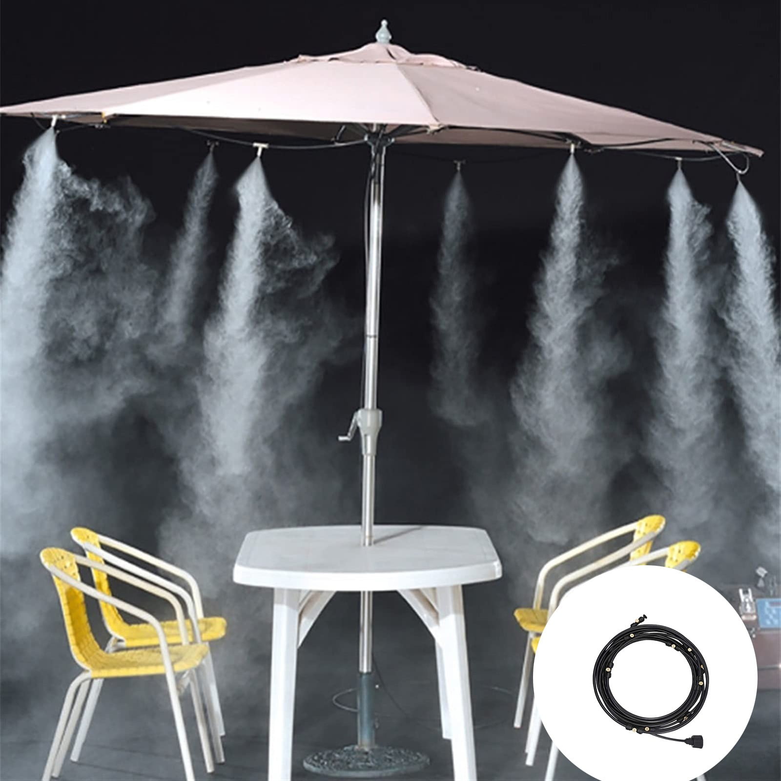 MINGFENGS Outdoor Misting System for Trampoline & Backyard - DIY Water ...