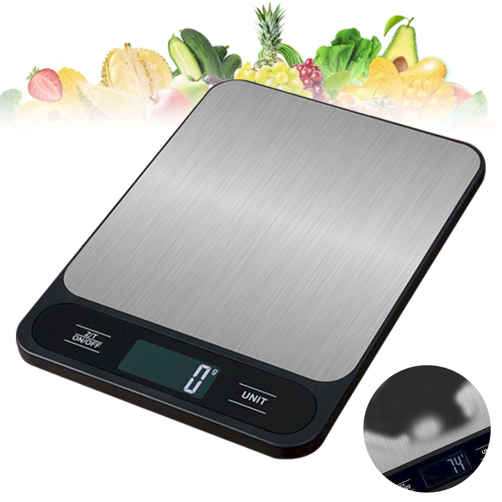 MINGFENGS Premium Digital Kitchen Scale - 22lb Capacity with LCD ...