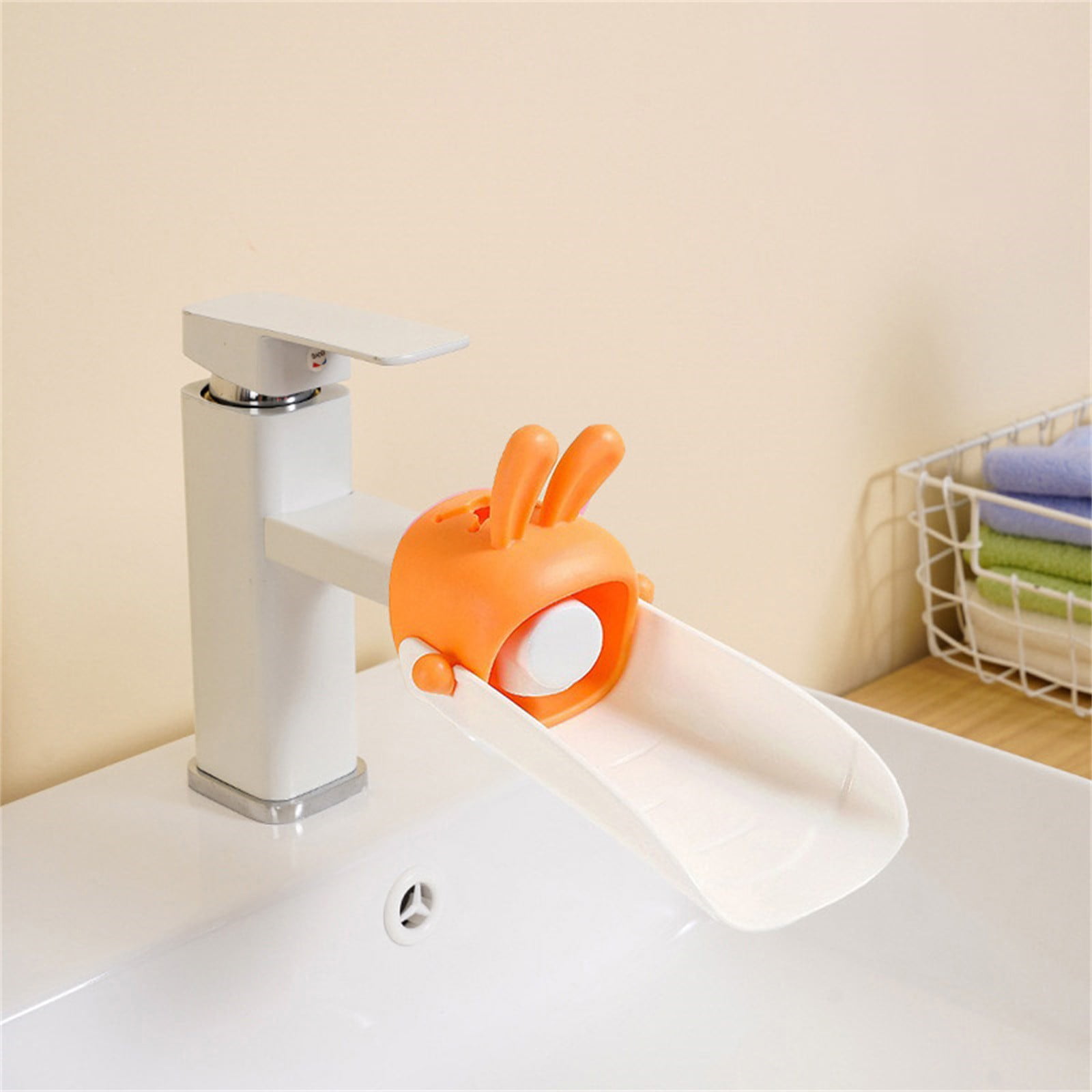 MINGFENGS Rabbit Faucet Extender for Kids - Splash Proof Water Flow ...
