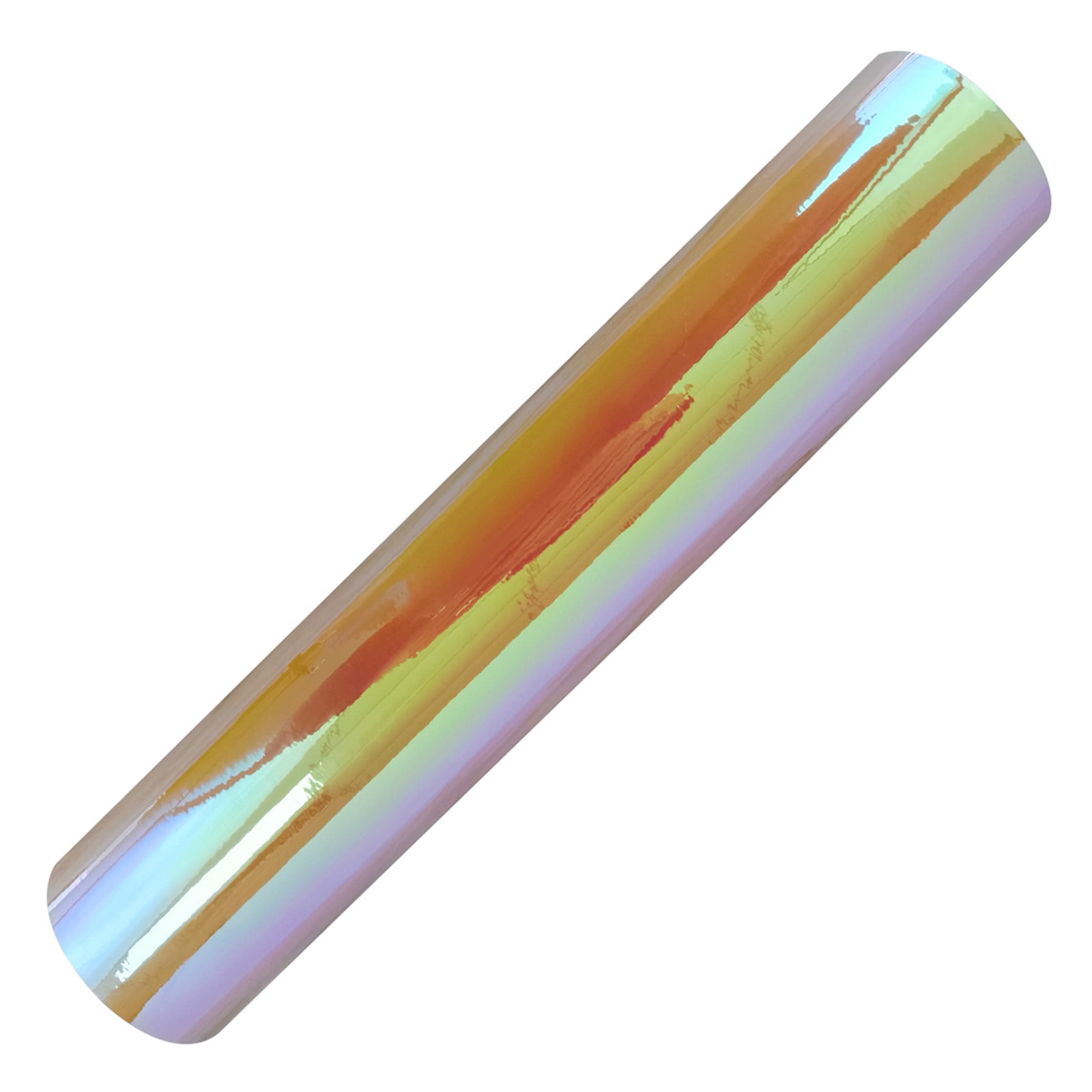 MINGFENGS Rose Gold Holographic Vinyl Roll - Permanent Adhesive Craft ...