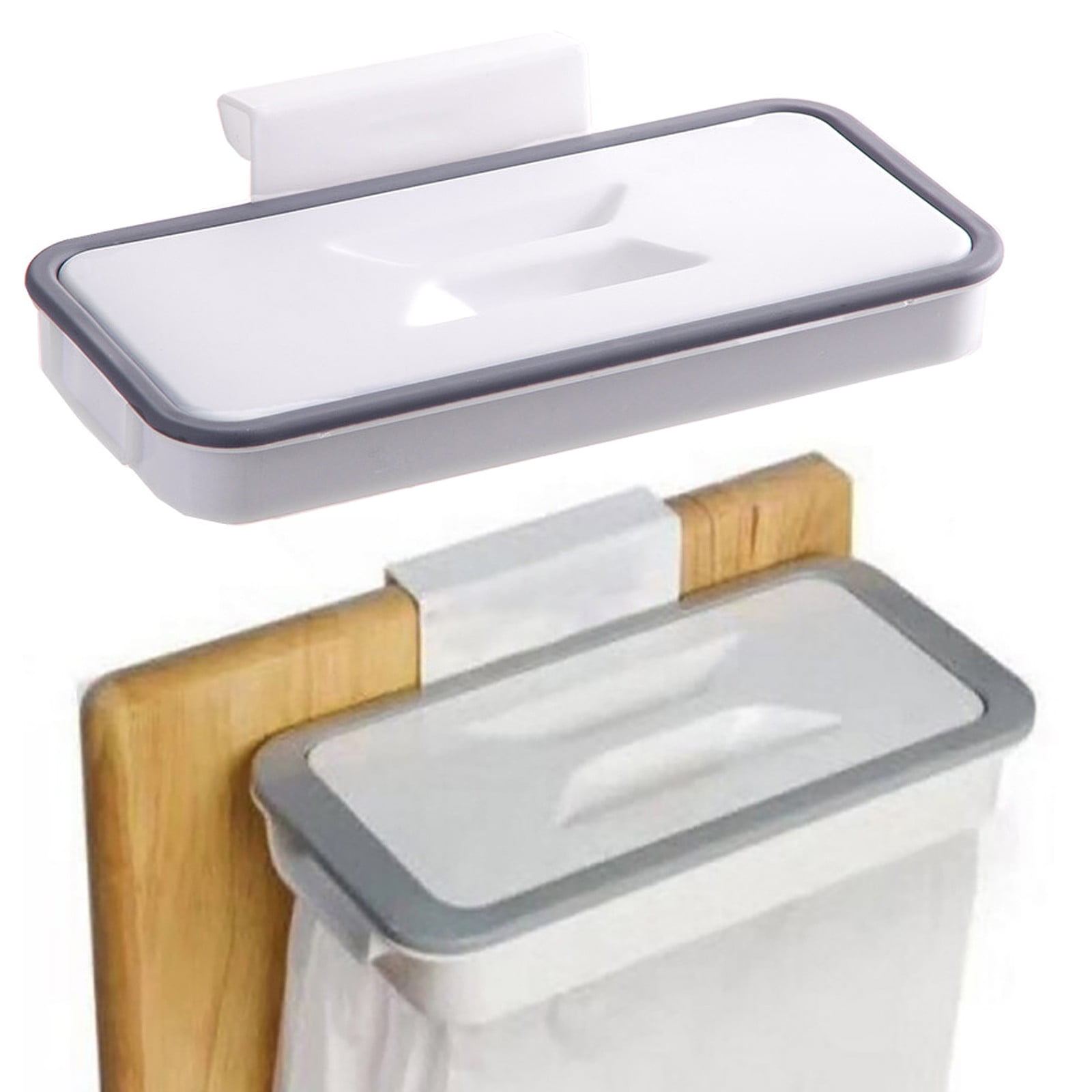 MINGFENGS Rubbish Bags Garbage Bag Holder Kitchen Cupboard Hanging ...