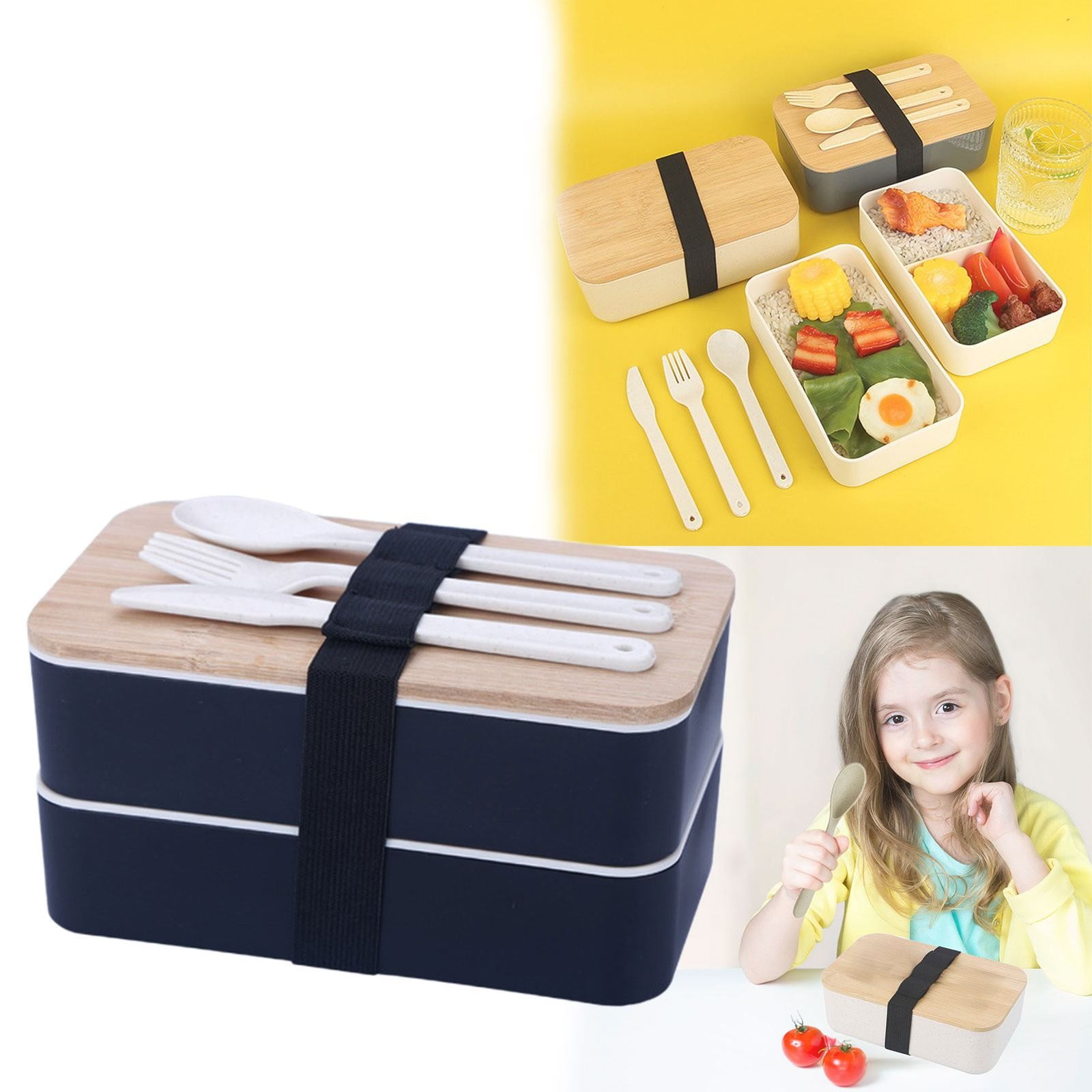 MINGFENGS Tableware Box Lunch Box Japanese 2 Layer Food Container With ...