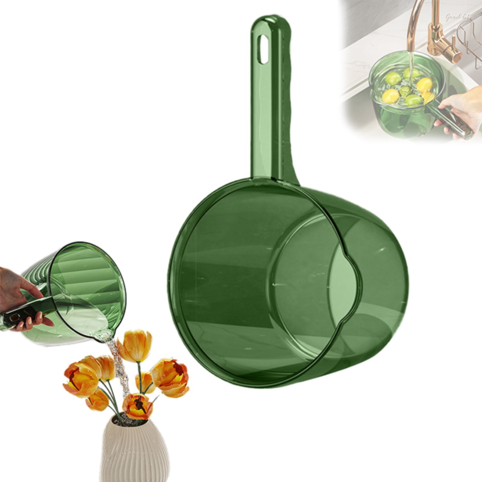 MINGFENGS Water Ladle for Bath Bathtub Water Spoon Clear Water Spoon ...