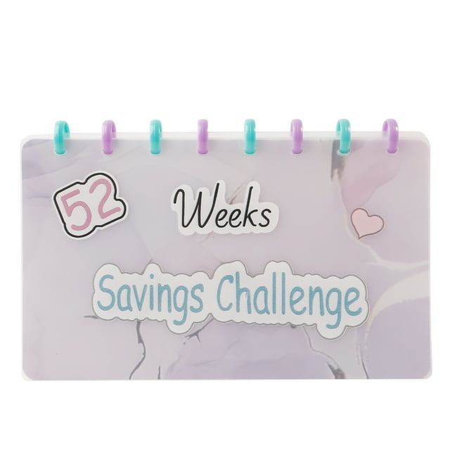 MINGPAI 52 Week Savings Challenge Reusable Budget Book with Cash ...