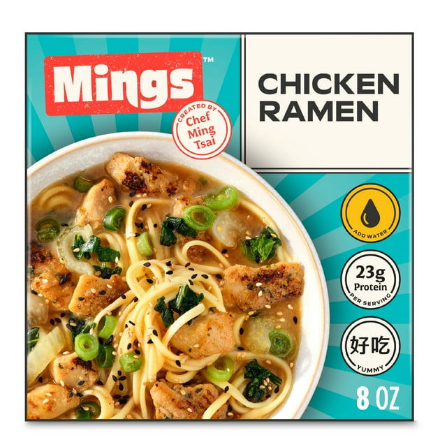 Mings Chicken Wheat Noodles, Frozen Ramen Soup Boxed Meal, 8 oz (Frozen ...